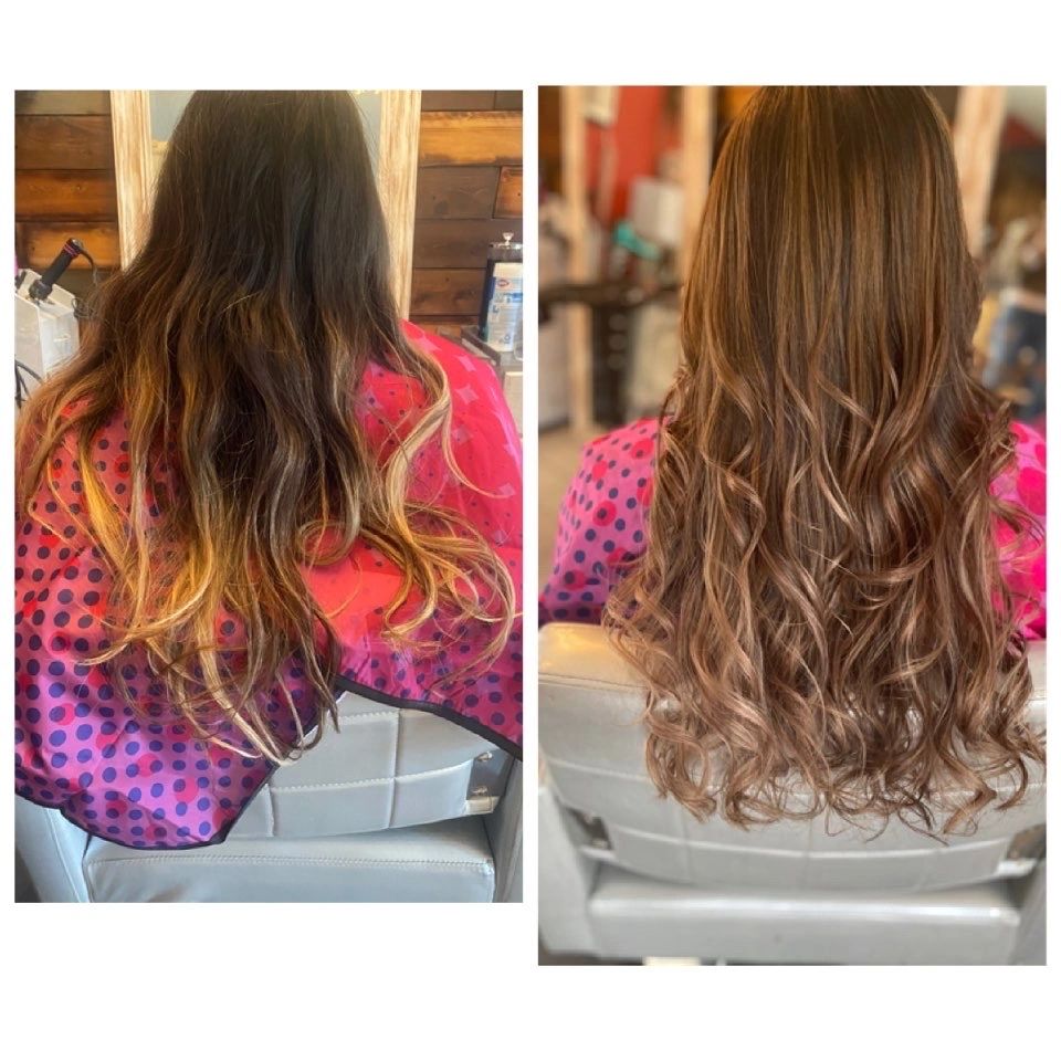 Baby highlights and balayage
