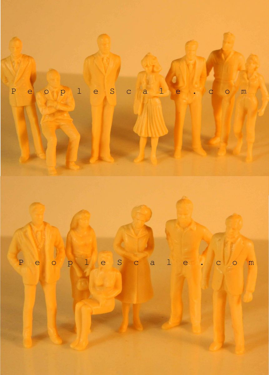 Building and Street Scene Figures II - 1/4" = 1'-0" (1:50METRIC)
