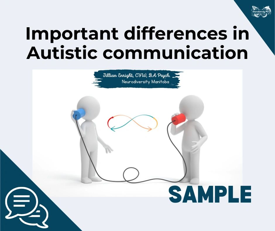 Autistic Communication Differences booklet