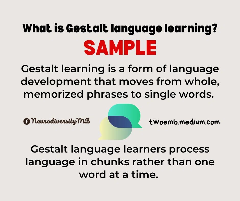 Gestalt language acquisition