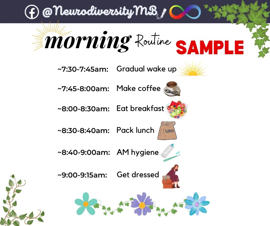 Adult routine checklists