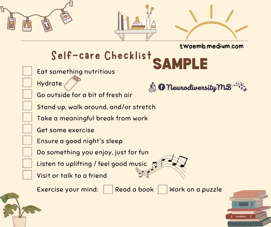 Self Care Checklist