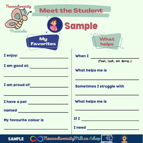 Fillable Child & Student Profiles