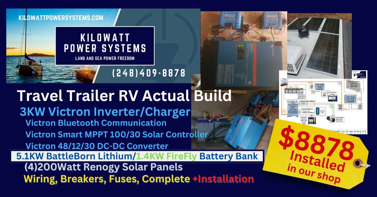 Travel Trailer Complete Solar Inverter Install