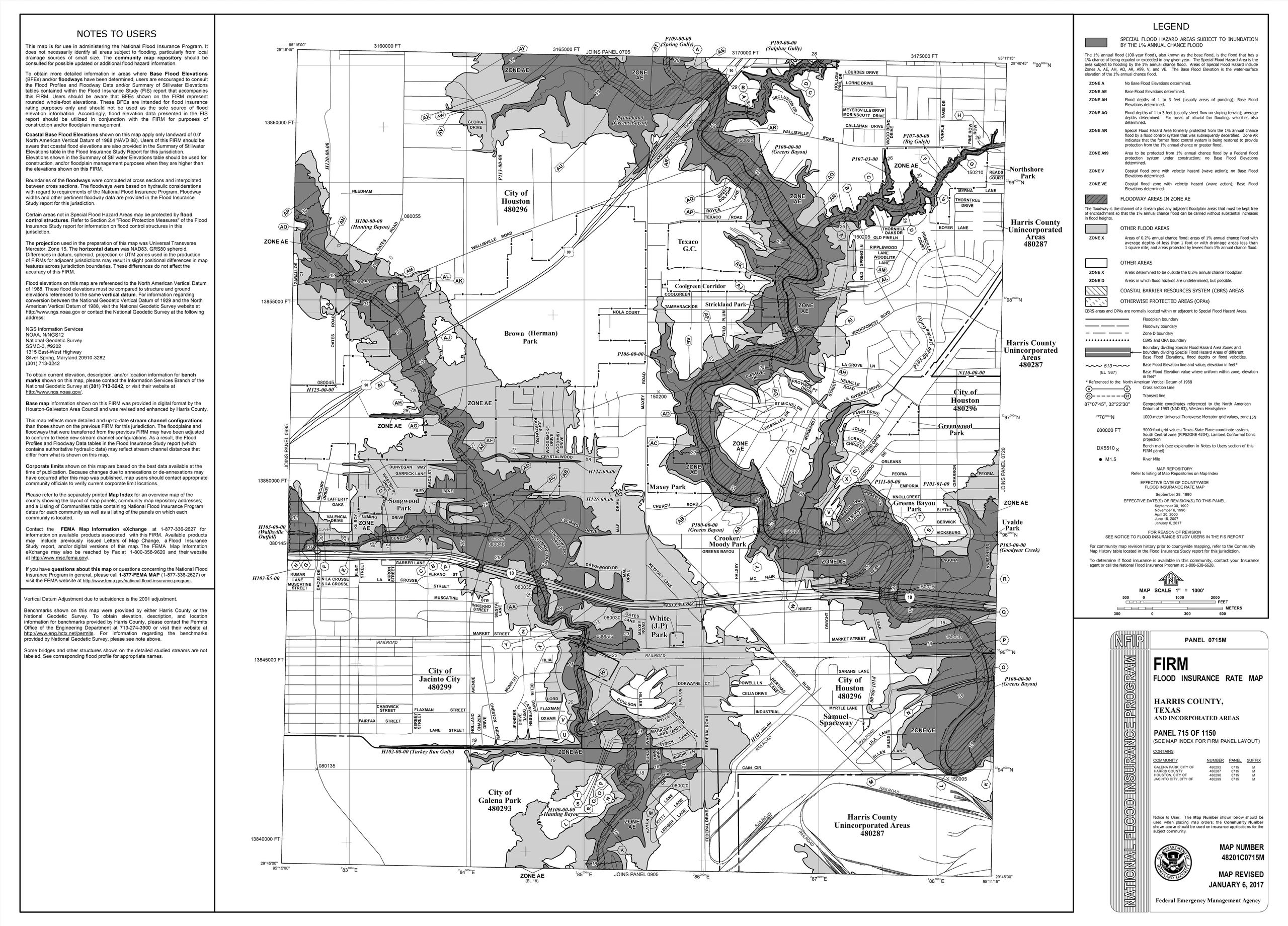 Floodplain Map Houston Area