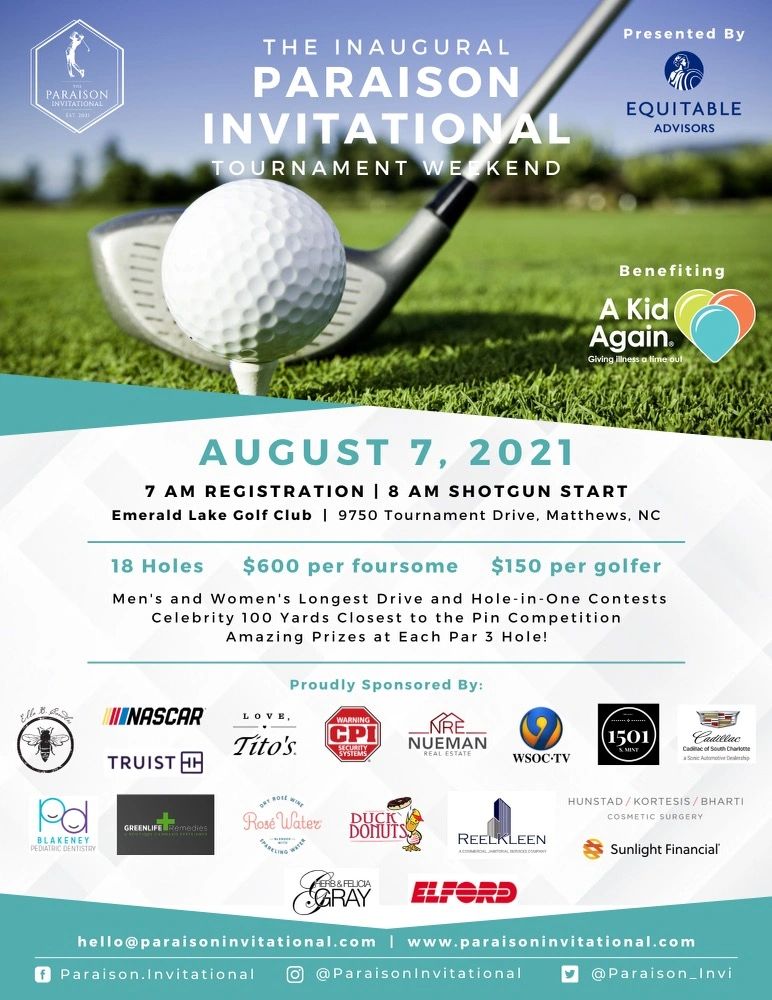 Charity Golf Tournament Sports Outing - Paraison Invitational
