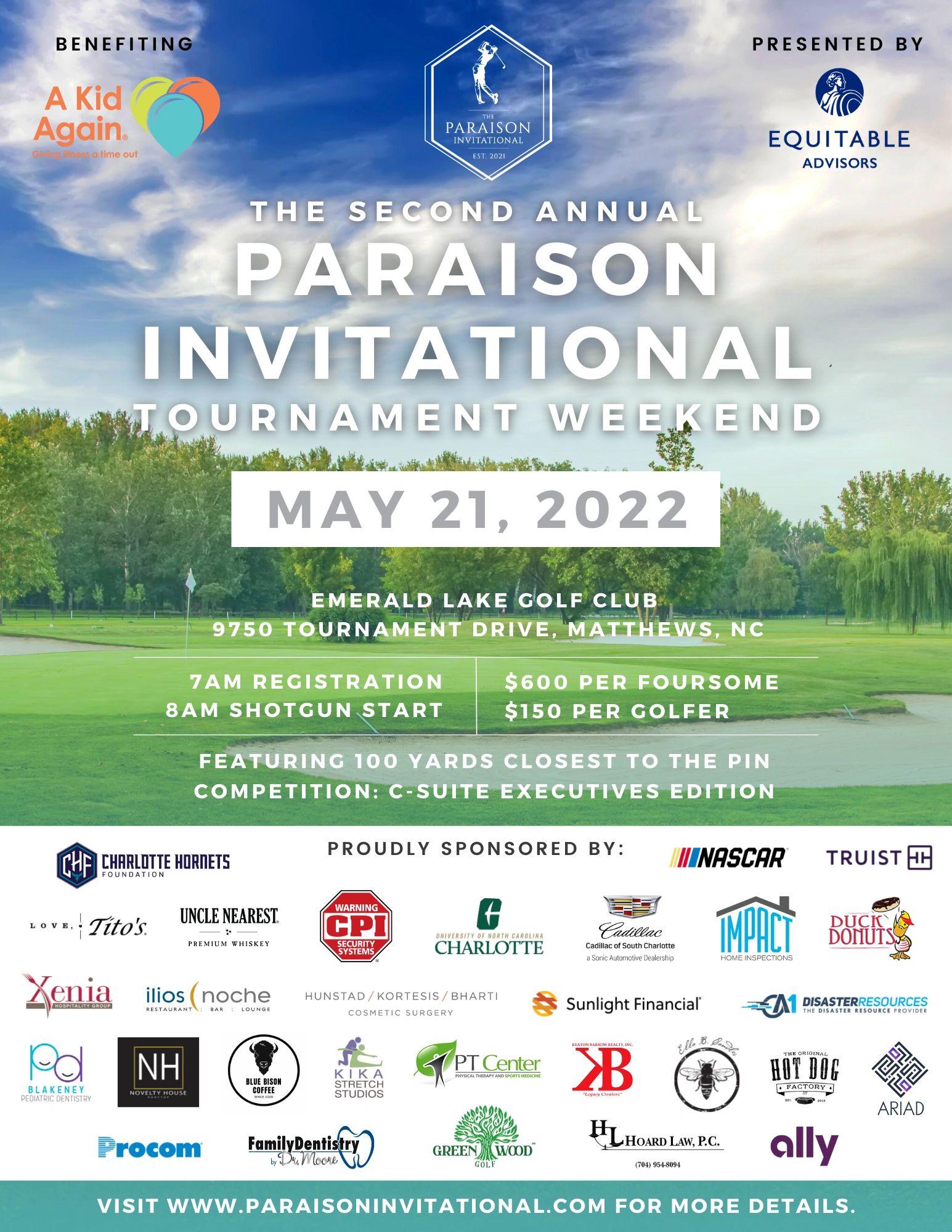 Charity Golf Tournament Sports Outing - Paraison Invitational