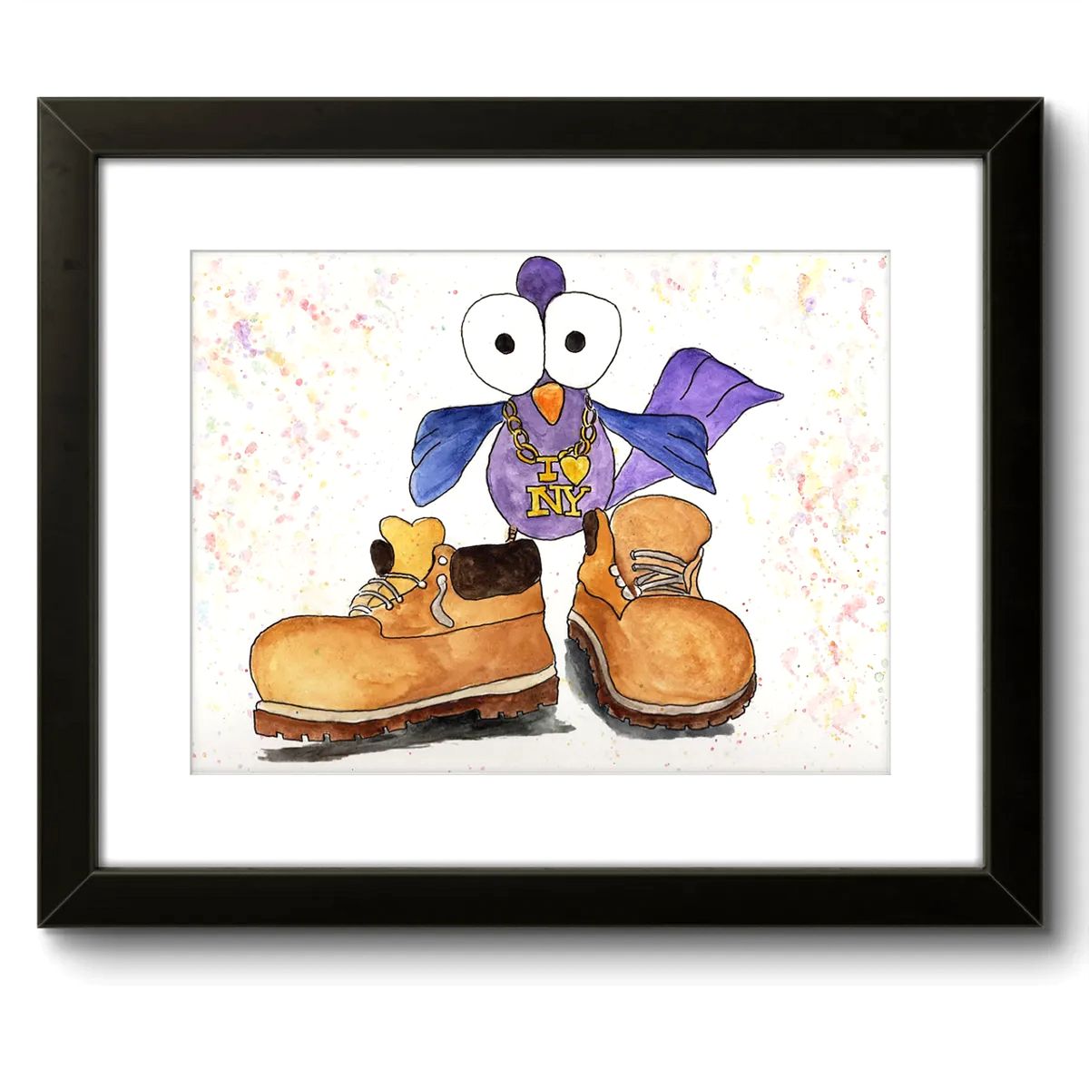 Pigeon Rocking Timbs! Original Painting