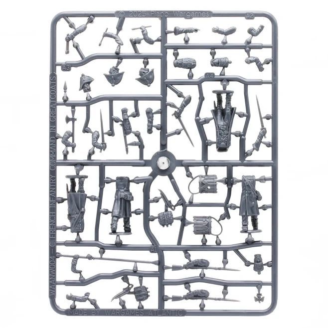 French infantry in greatcoat command sprue. (WA)
