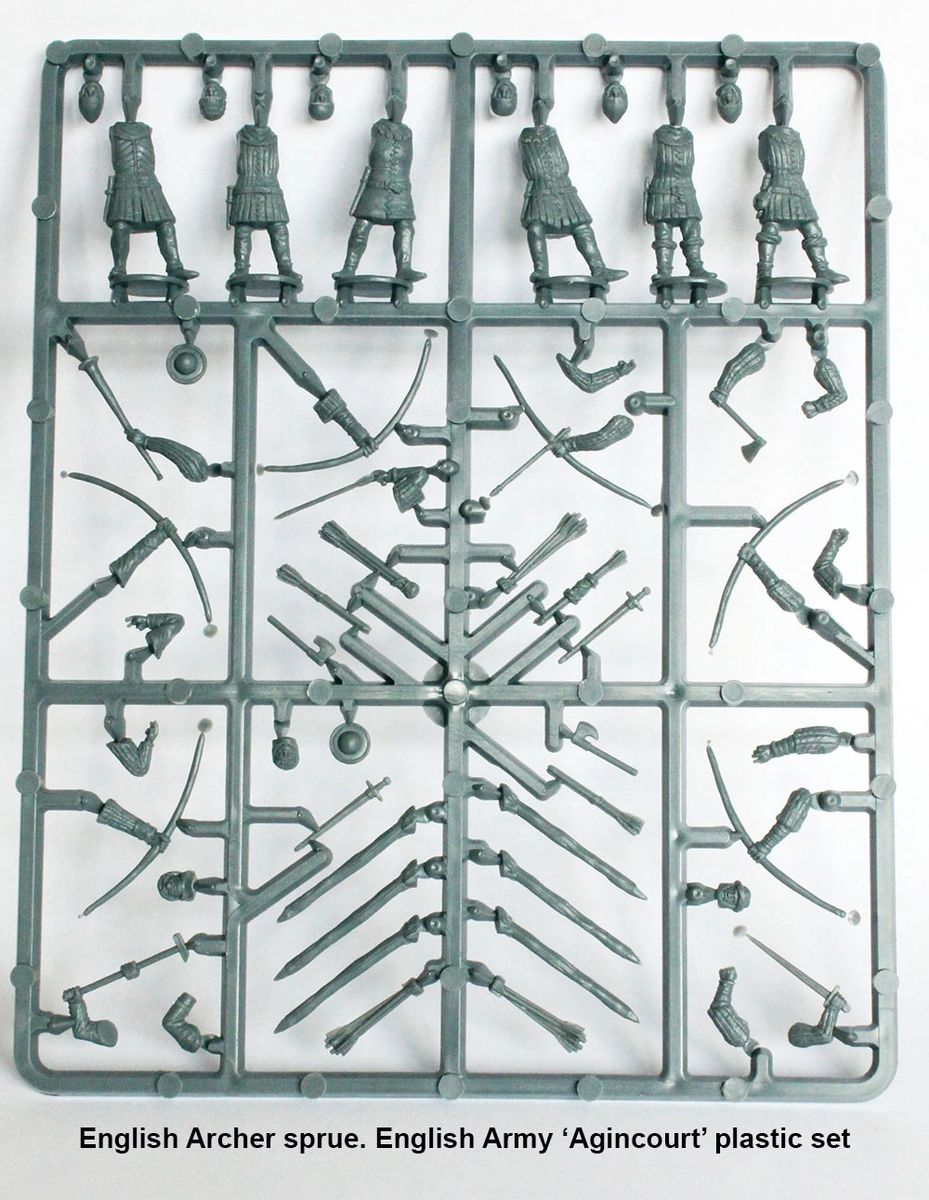 Agincourt English Archer sprue (Perry's)