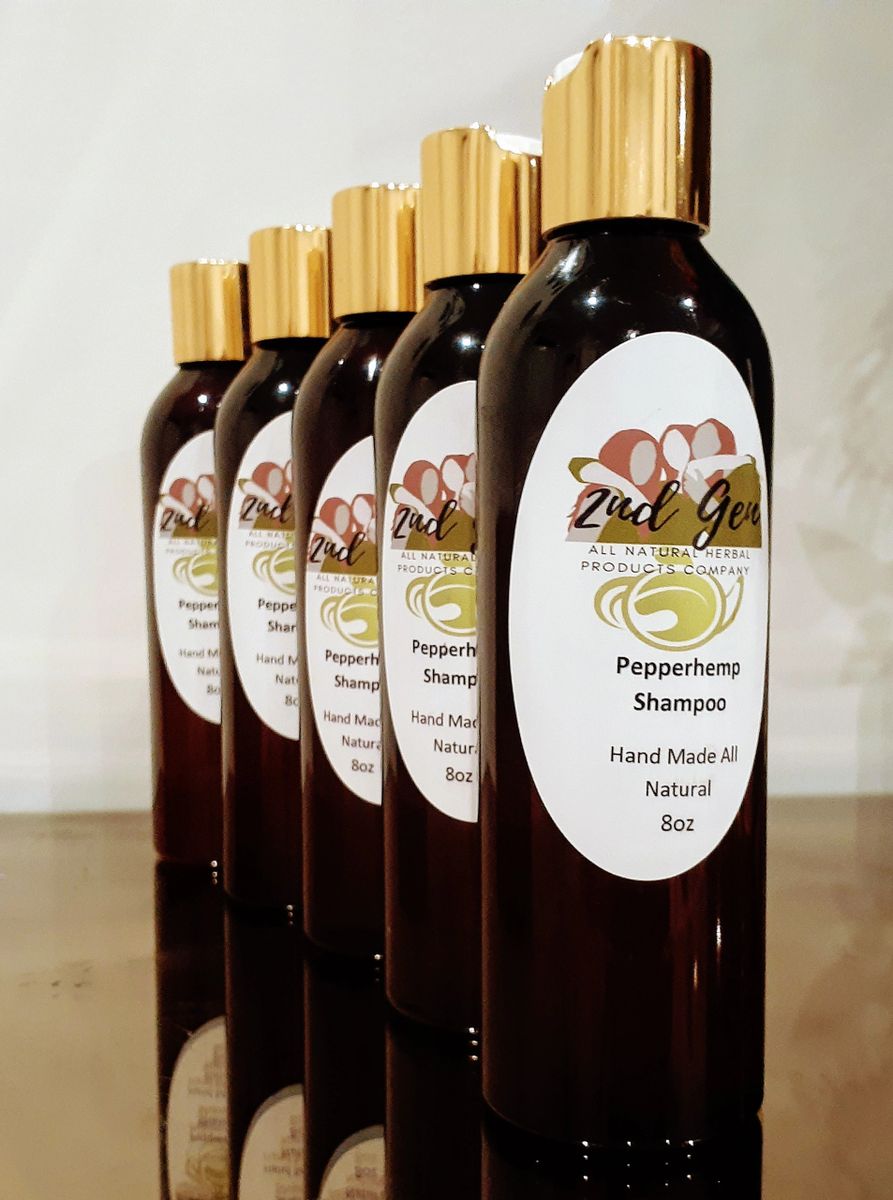 Pepperhemp Shampoo 8oz Bottle