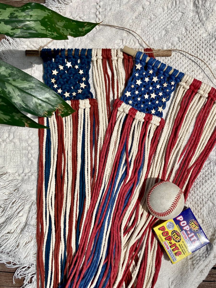 DIY Macrame American Flag Kit