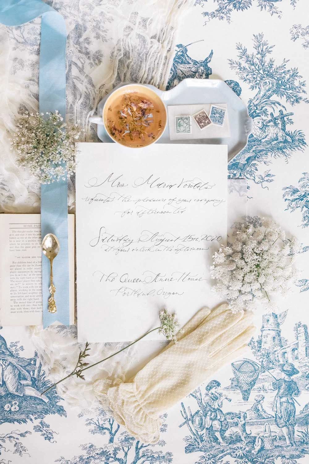 Edwardian Tea Invitations Printable Tea Party Invitations