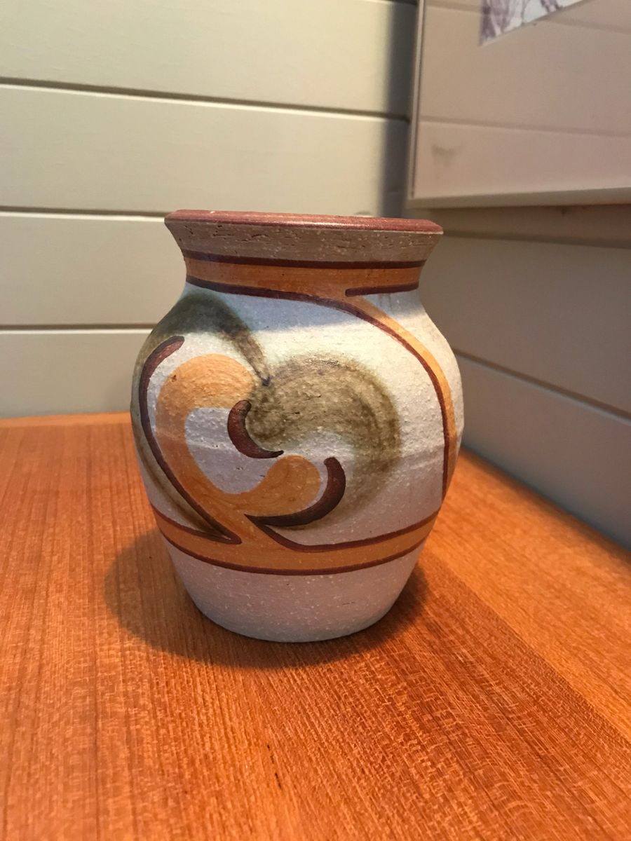 Soholm Danish Mid Century Art Pottery studio vase.