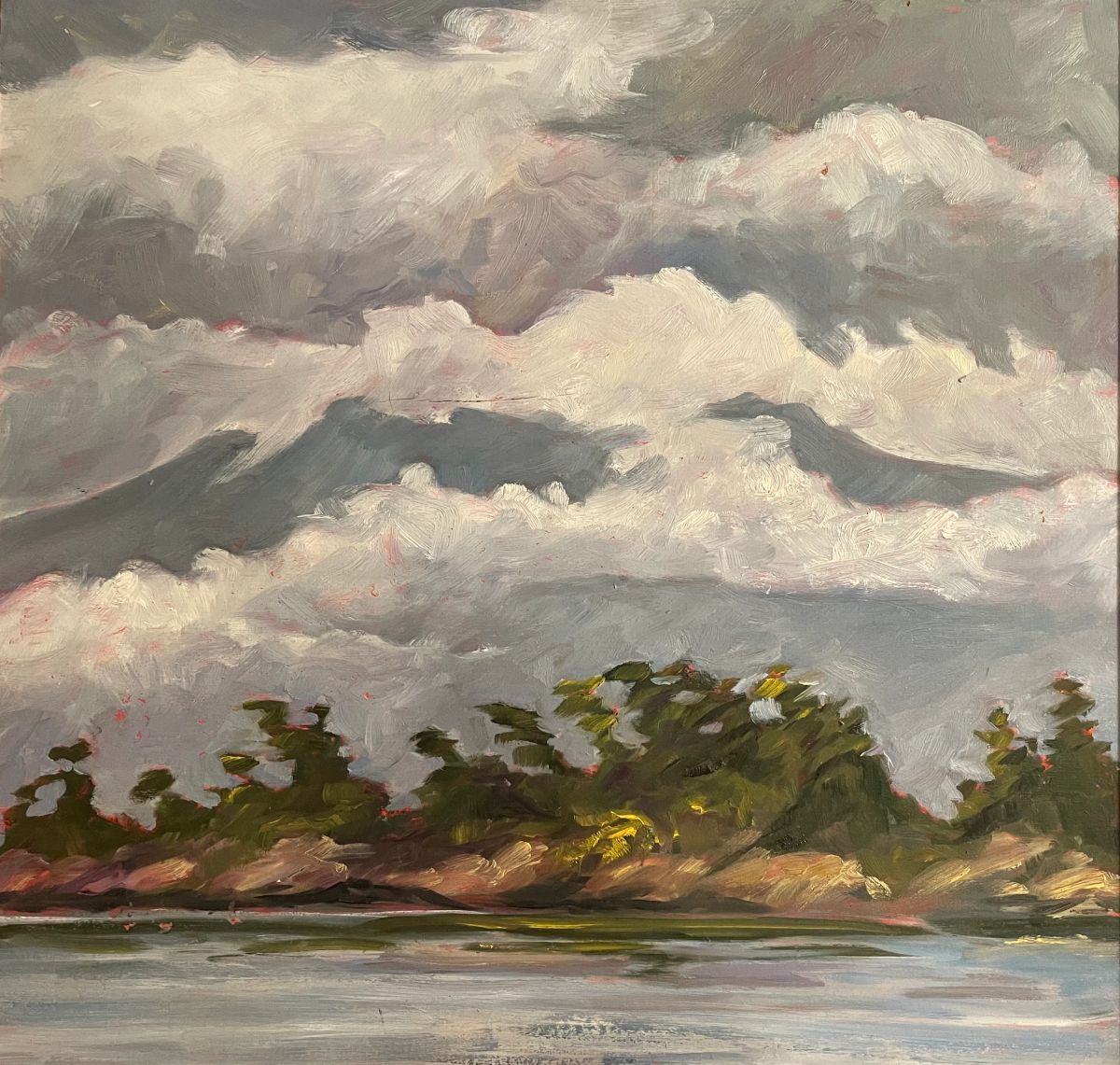 Patrick Markle - Canadian Artist - Framed acrylic painting on board ...