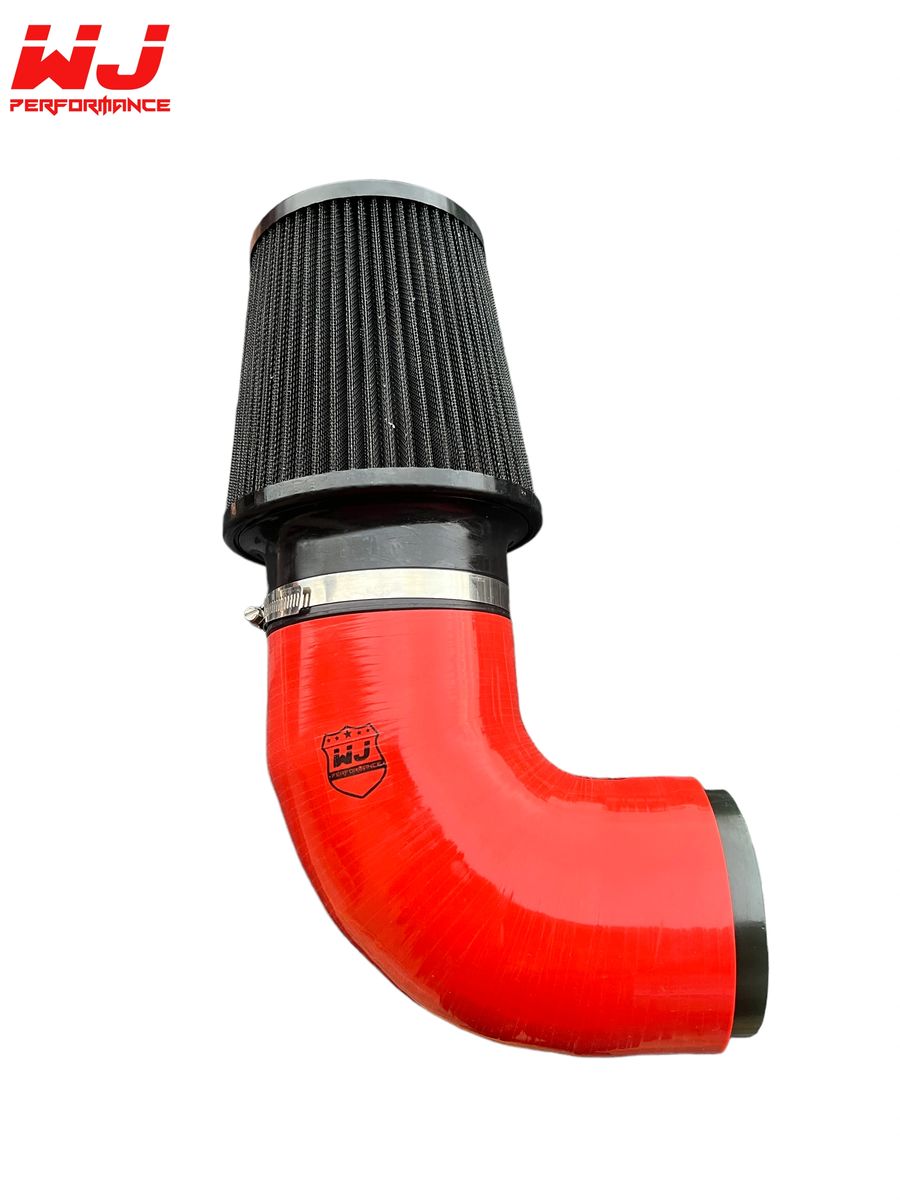 WJP Elite reinforced 4 inch Air Intake with 4 inch Super Charger ...