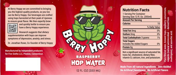 Berry Hoppy Raspberry Hop Water - 12 pack