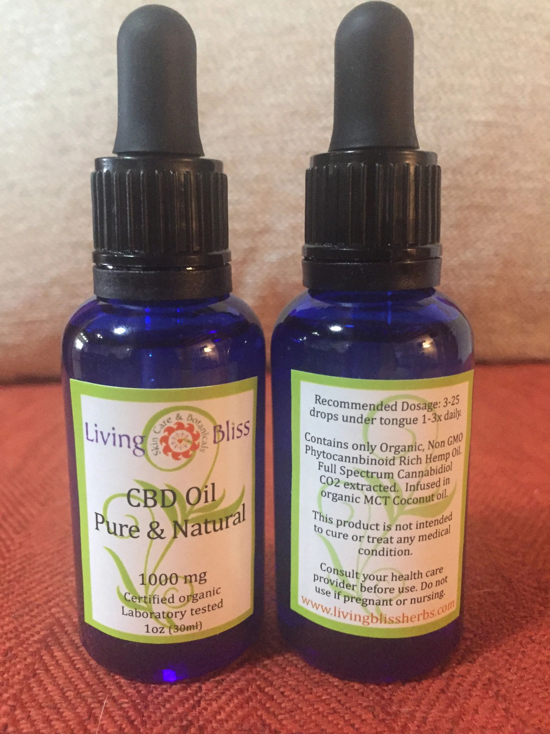 Living Bliss CBD Oil Pure & Natural Hemp Oil Alternative Health