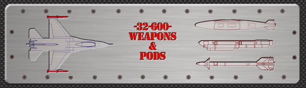32600 Weapons, Launchers, Pylons, Pods, & Guns