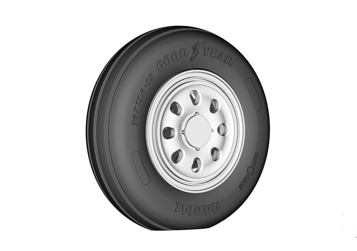 32307 F-15E-S Wheel & Tire set: Tamiya