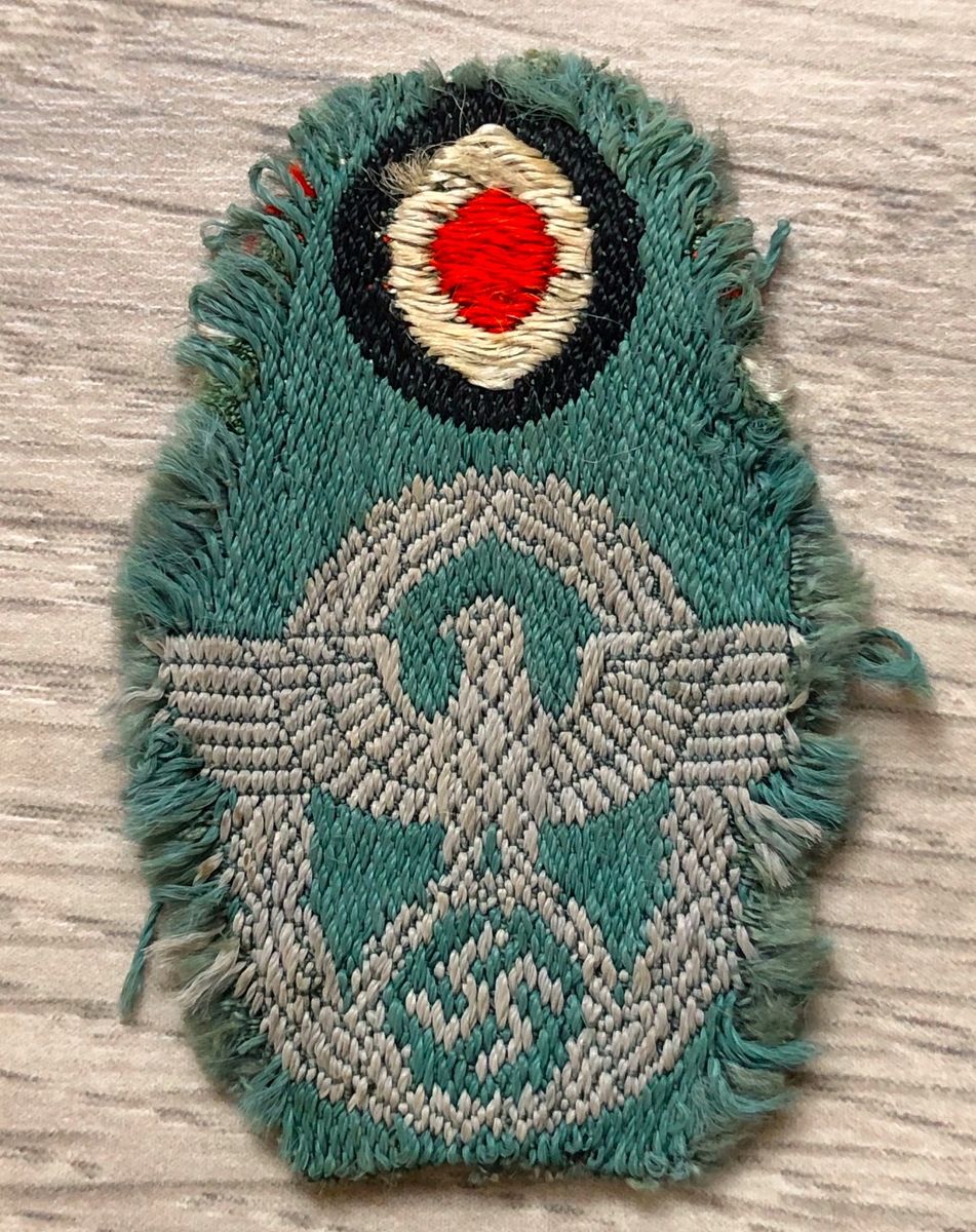 WWII German Field Police BeVo weave M43/Oversea Cap insignia NOW SOLD!