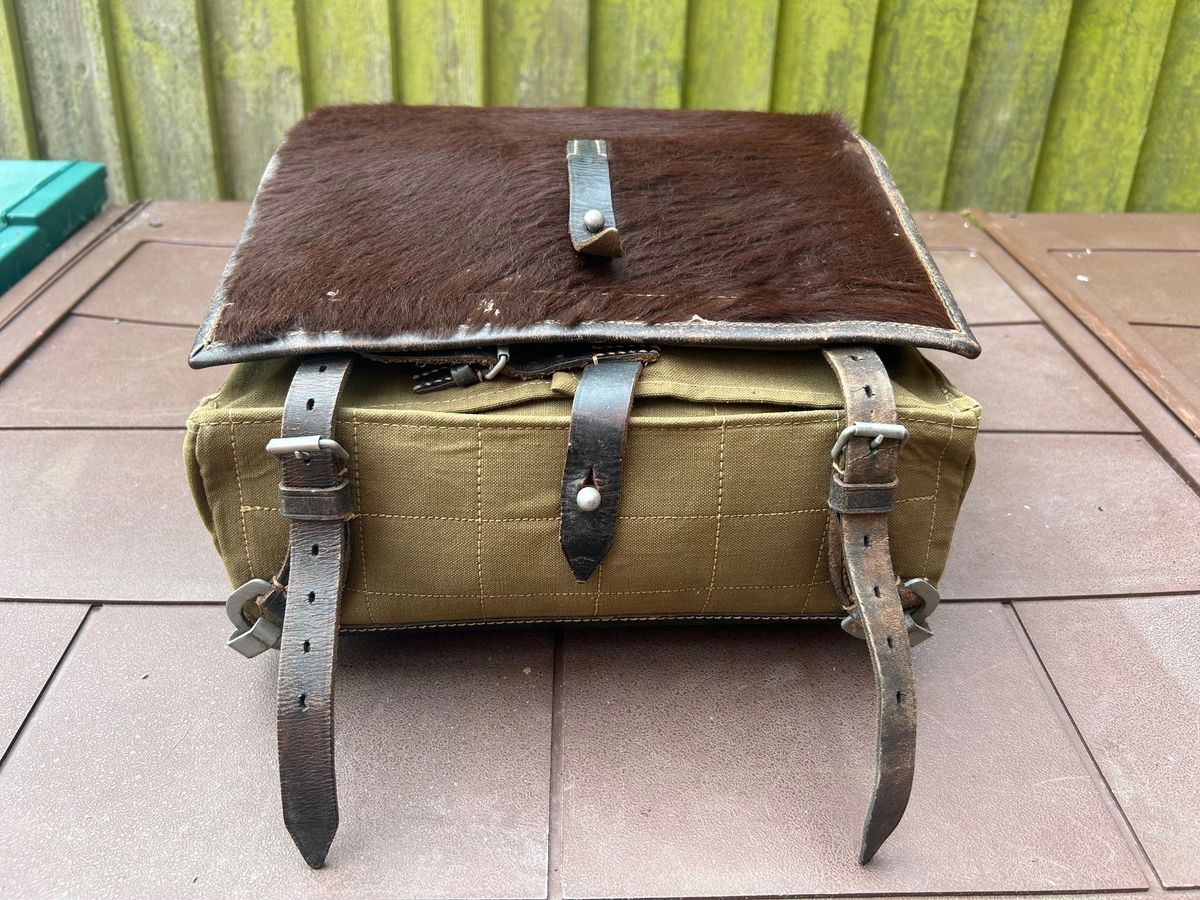 WW2 German Army M39 Tornister Backpack dated 1940 in very nice as found ...