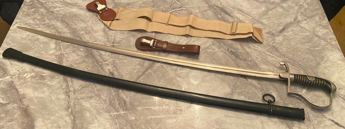 German Army NCO dress sword for parade and Walking out from the maker ...