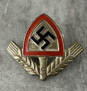 TD6. Reichs Labour Service cap badge ,Ges Gesch marked with strong pins ...