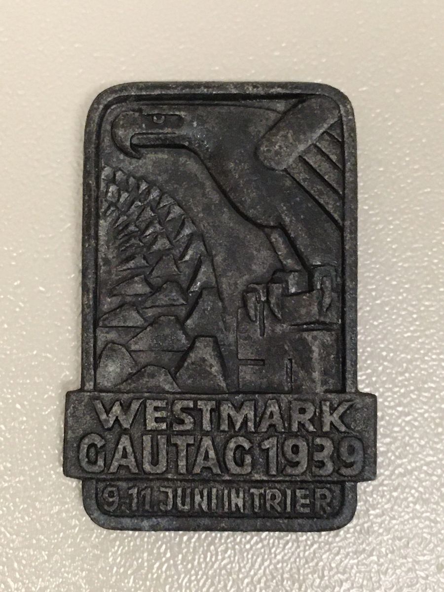 Scarce Gautag 1939 Westmark 9 11 Juni in Trier RZM makers mark M9/41 ...