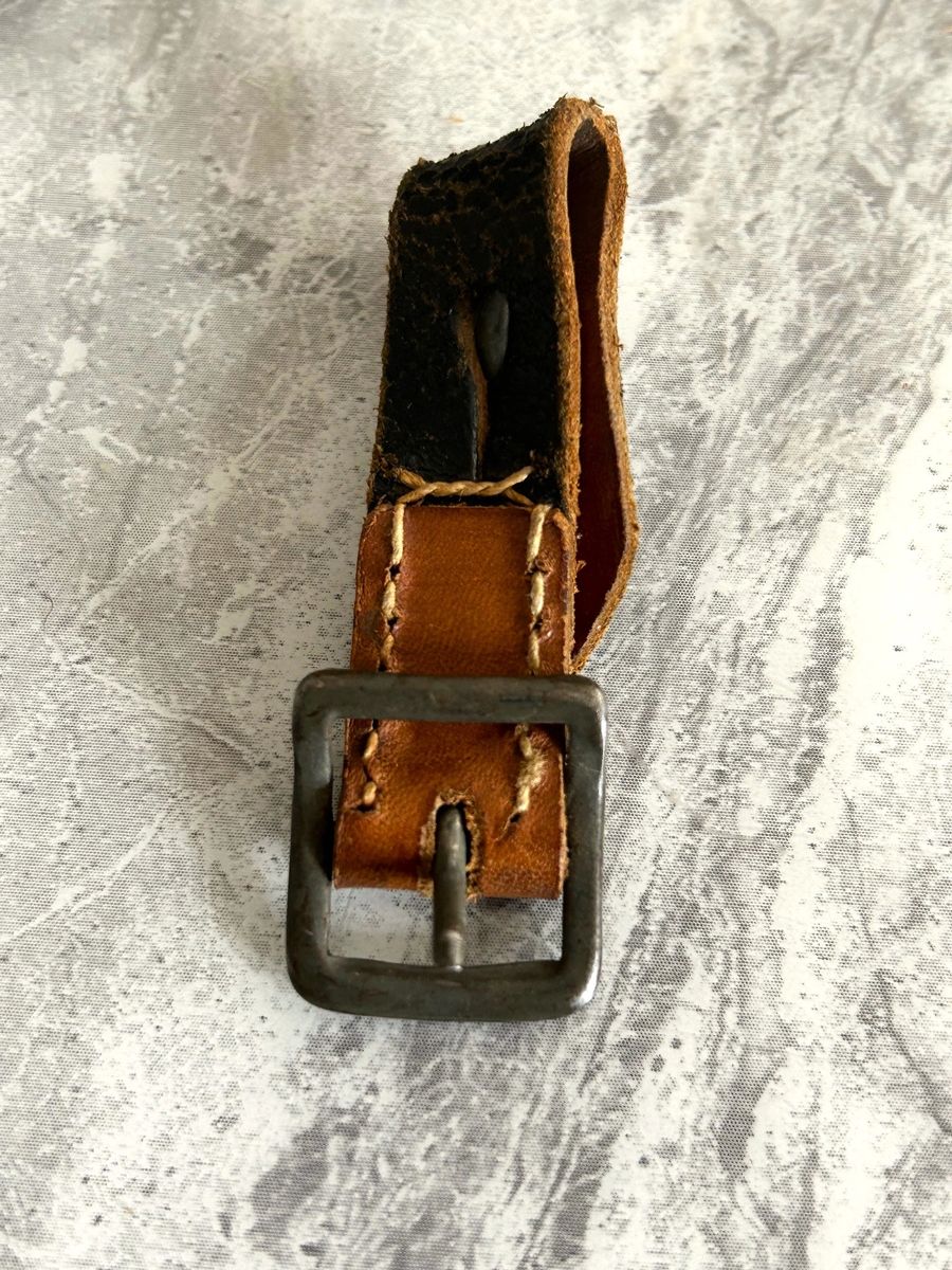 Unissued Original WW2 German combat Helmet chin strap part with steel ...