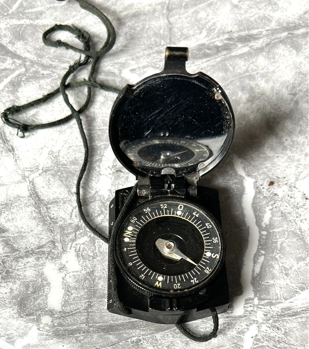 WW2 German Military Marching Compass that belonged to a Fallschirmjager ...