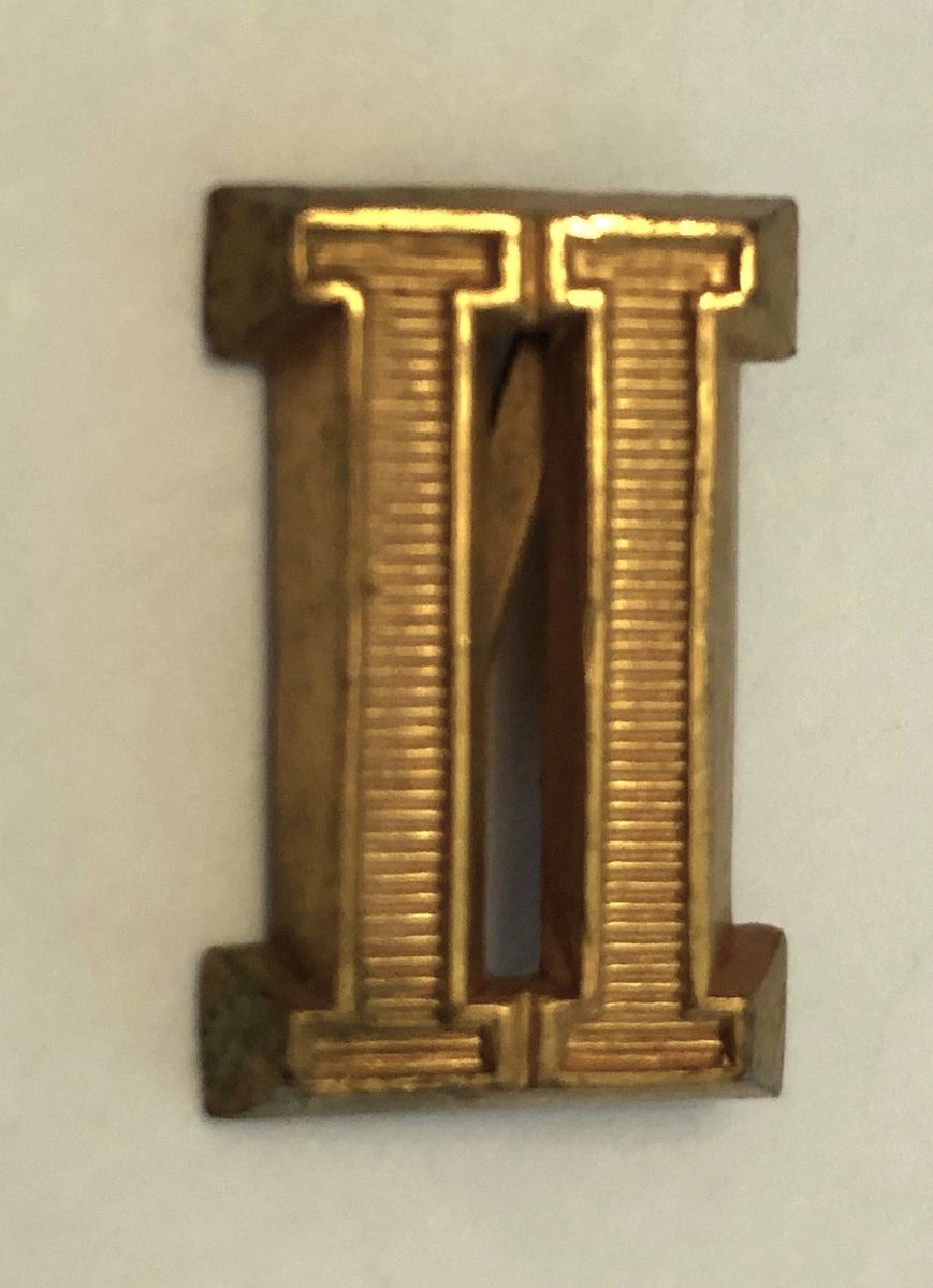 WW2 German Army Roman Numeral II (2nd) Shoulder Board Cypher in mint ...