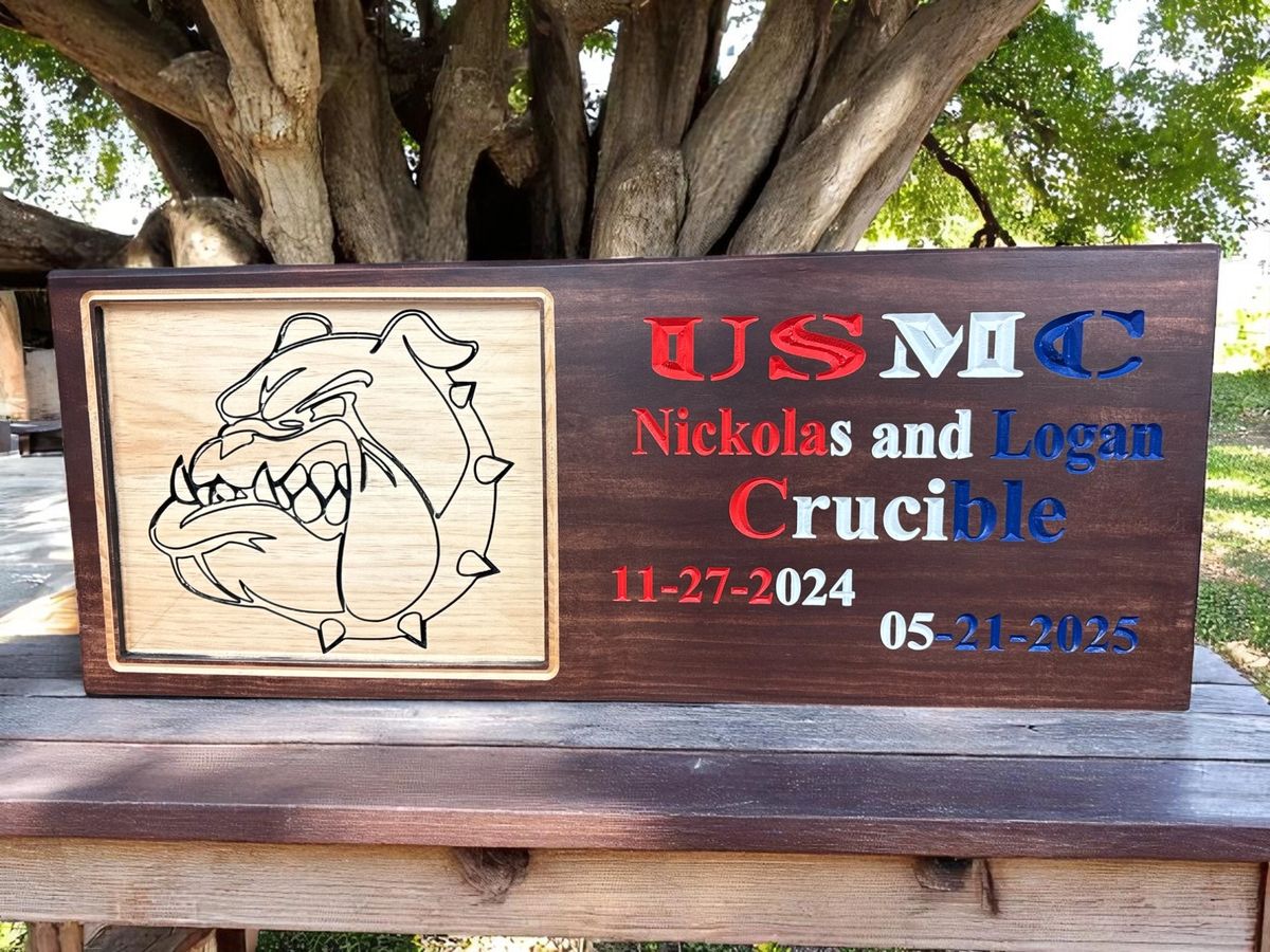 USMC Crucible Plaque