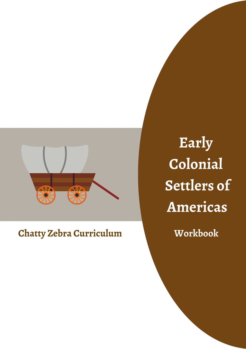 Early Colonial Settlers of America Workbook and Modern United States ...