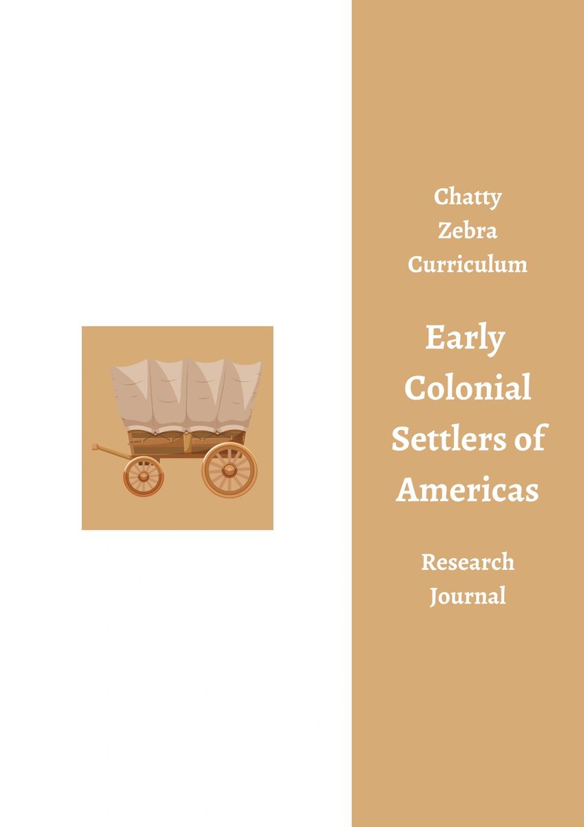 Early Colonial Settlers of America Workbook and Modern United States ...