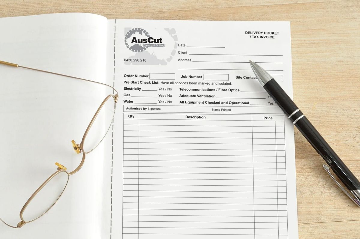 Invoice/Docket Books - Australian Made