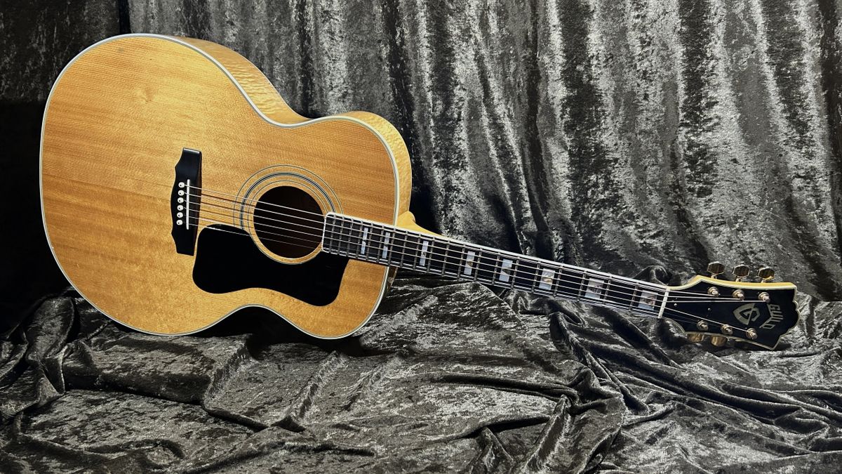 (SOLD)1982 Guild F50 Flame Maple Blonde Jumbo Westerly, RI Built