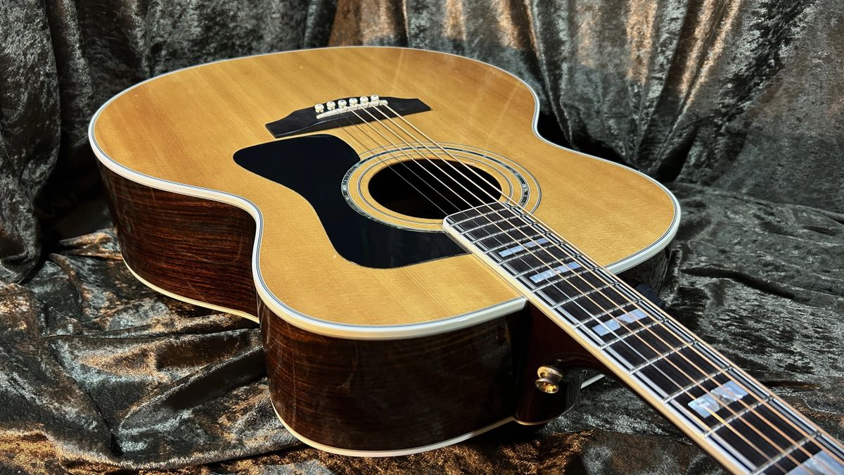 (SOLD)1995 Guild JF55 Rosewood Jumbo Beautiful Figure Huge Sound w ...