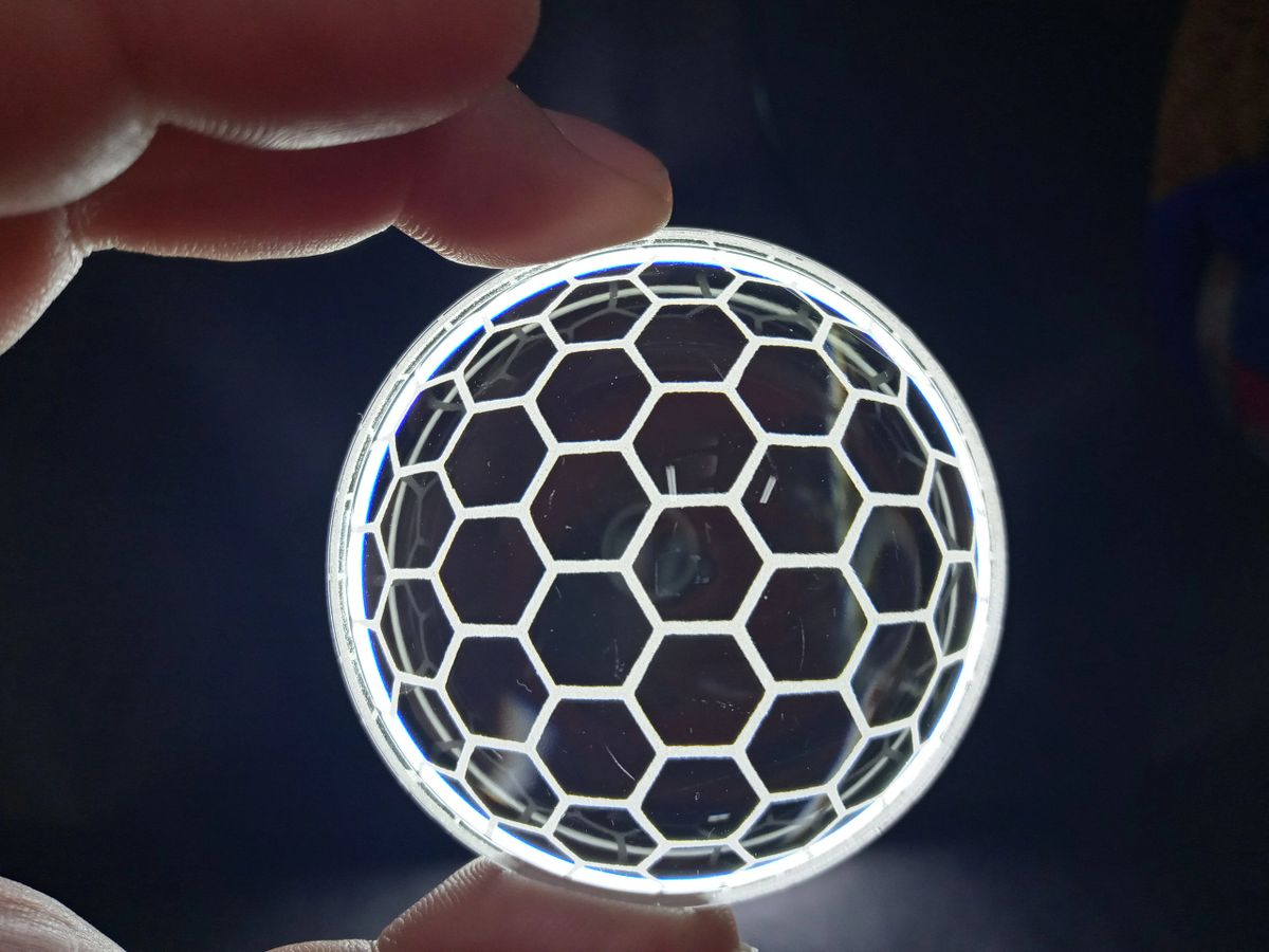 3" Brand New Clear Custom Etched Headlight Projector Lenses (1 Pair)