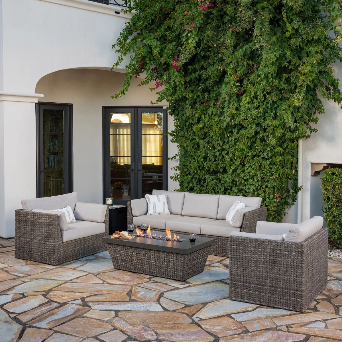 5-piece Fire Outdoor Seating Set