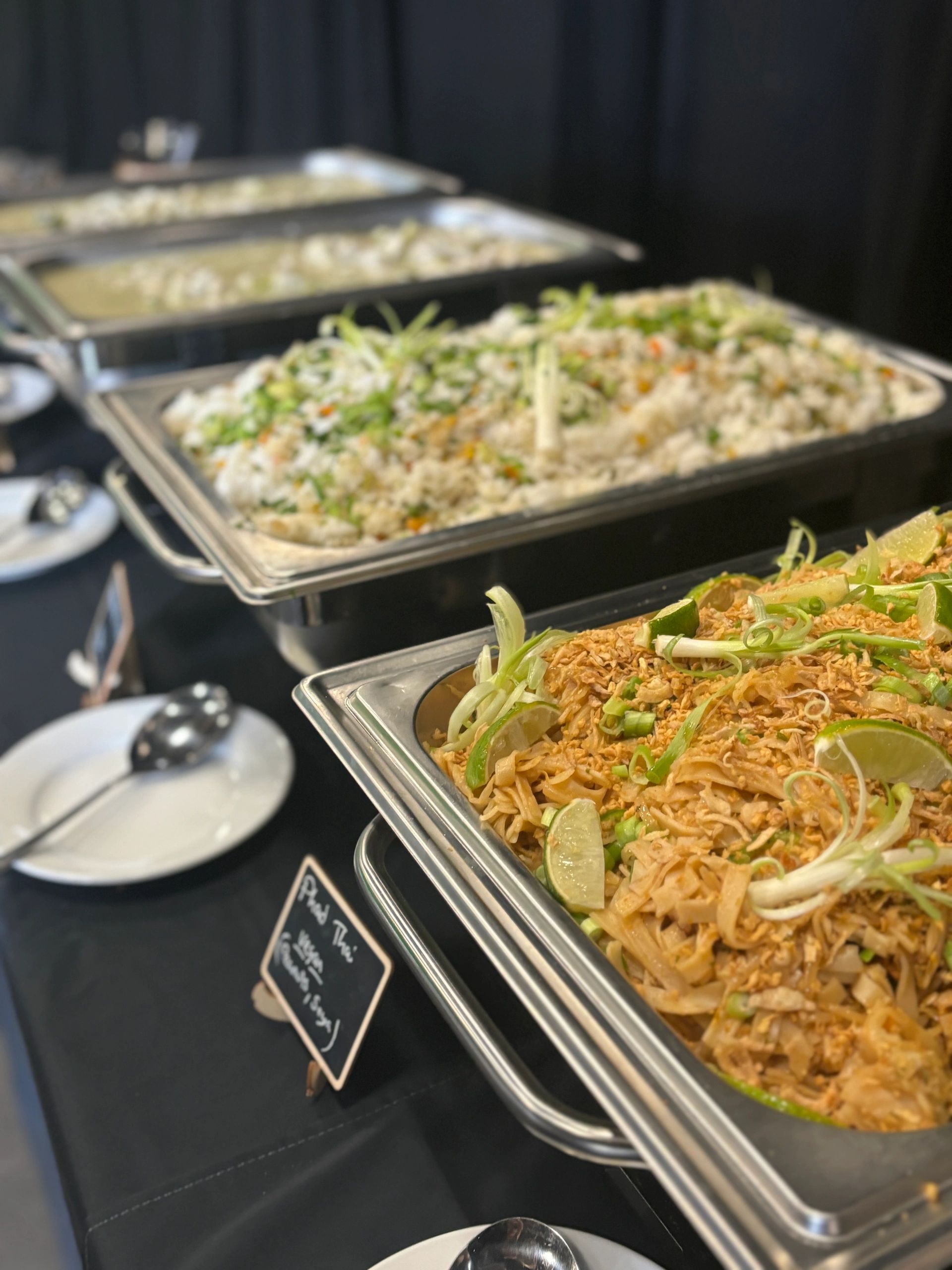 Hot buffets with dishes from around the world