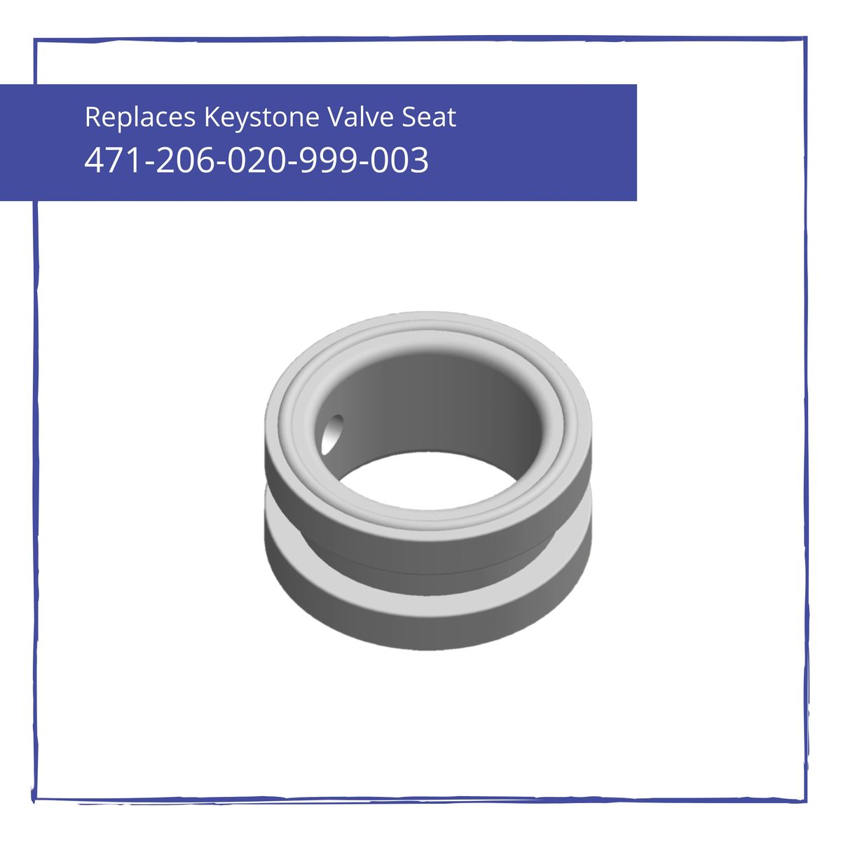 471-206-020-999-003 2" White NBR