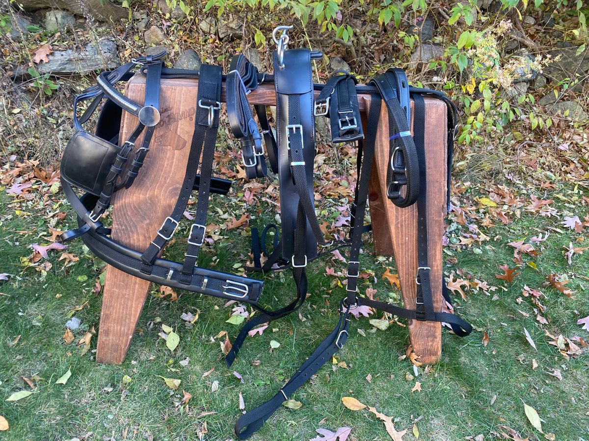 Leaders Leather/Nylon Combo Harness