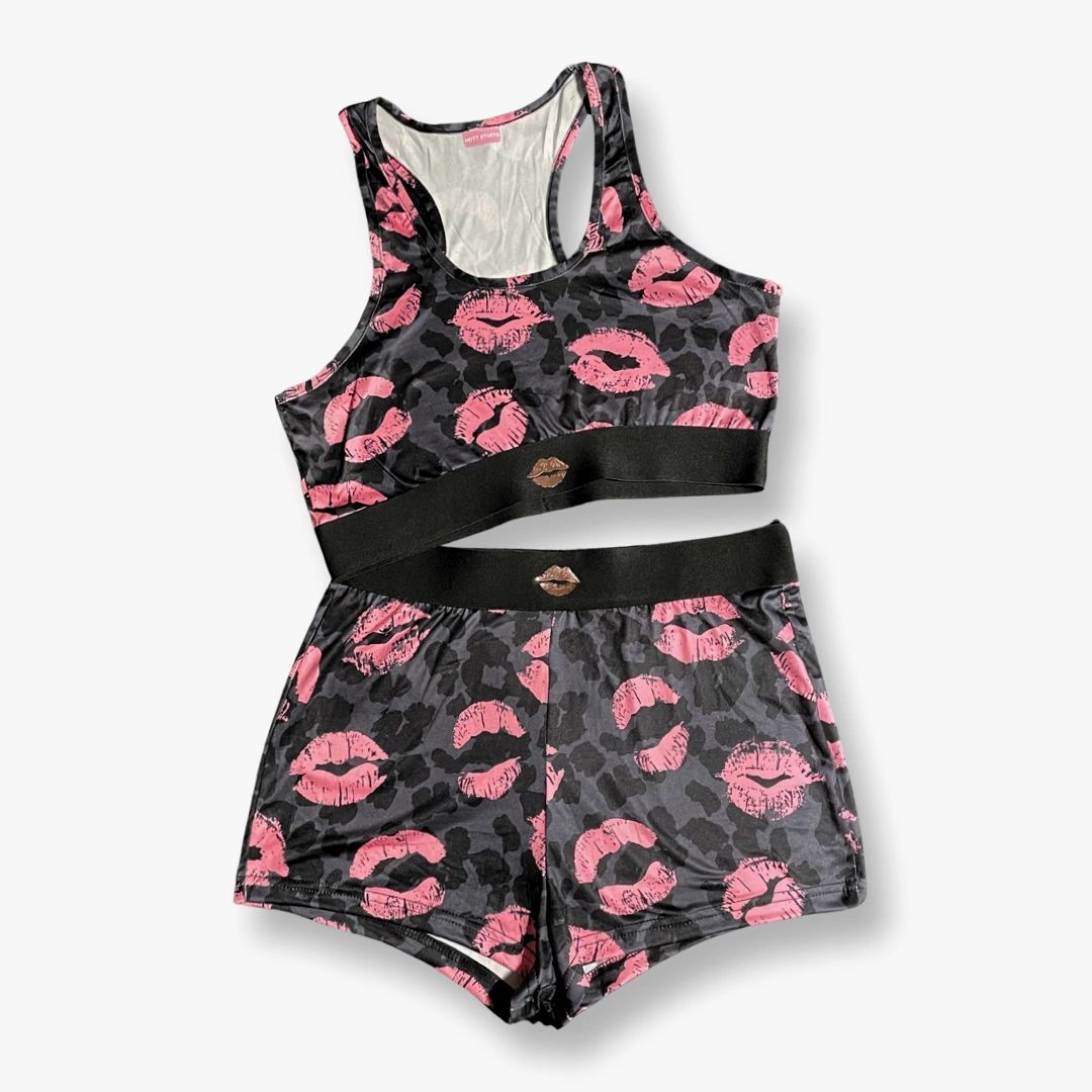 Hott Pink Lips Pajama Set