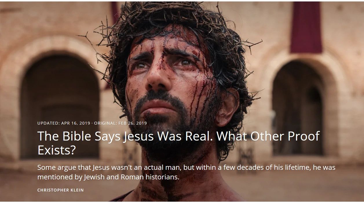 Article: Did Jesus Exists? From History.com