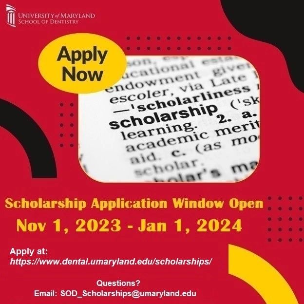 Scholarship Application Window Open From Nov. 1st - Jan. 1st