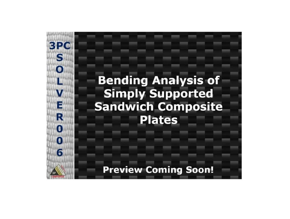 3pcsolver006: Sandwich Plates under Transverse Bending Loads