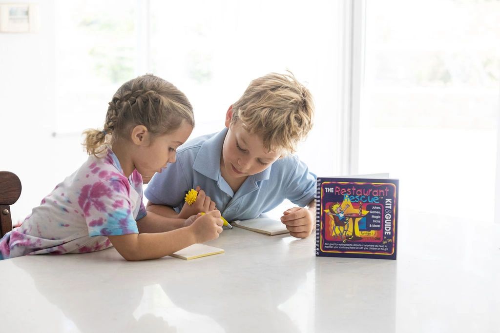 Family Fun Kits - Clever Book and Toys for Travel and Dining Out, Game ...