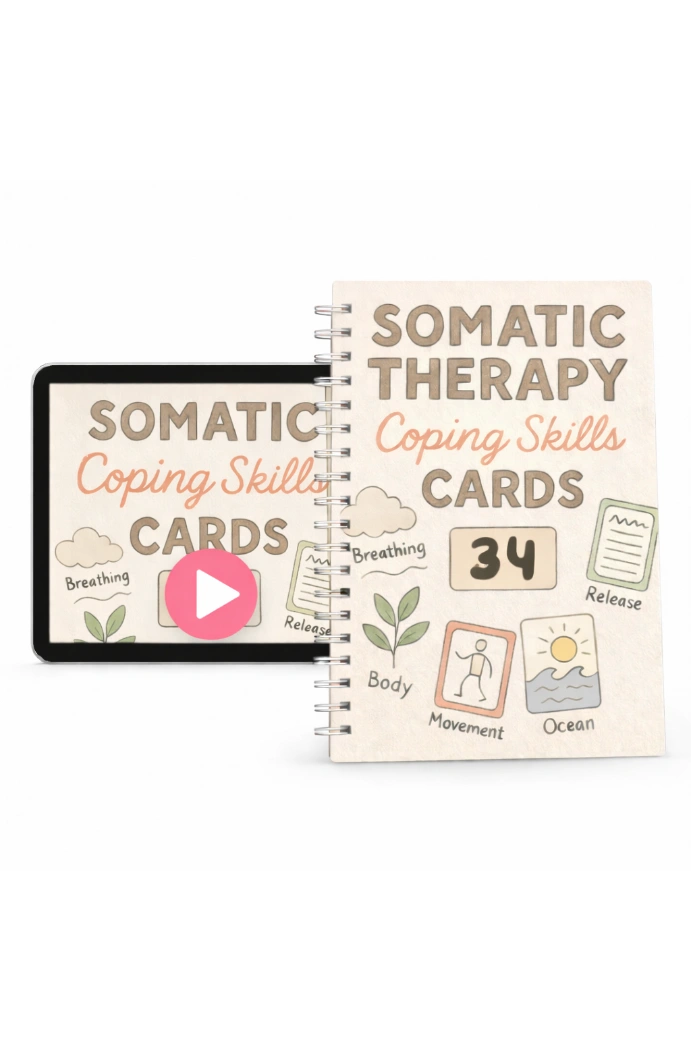Somatic Therapy Coping Skills Cards (Printable E-Book)