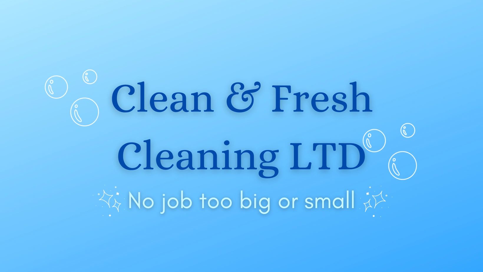 Clean and Fresh Cleaning Services Ltd - Cleaning, Supplies